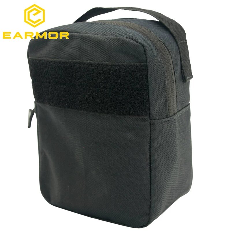 EARMOR тактический чехол для наушников S17 черный - прочный портативный чехол для наушников, военный стиль, долговечный