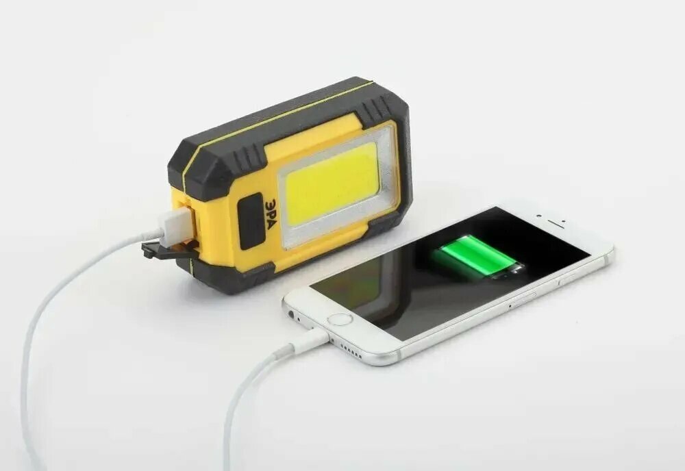 Фонарь светодиодный ЭРА COB RA-801 Практик 15Вт аккумулятор с USB многофункциональный 3 режима, Б0027824