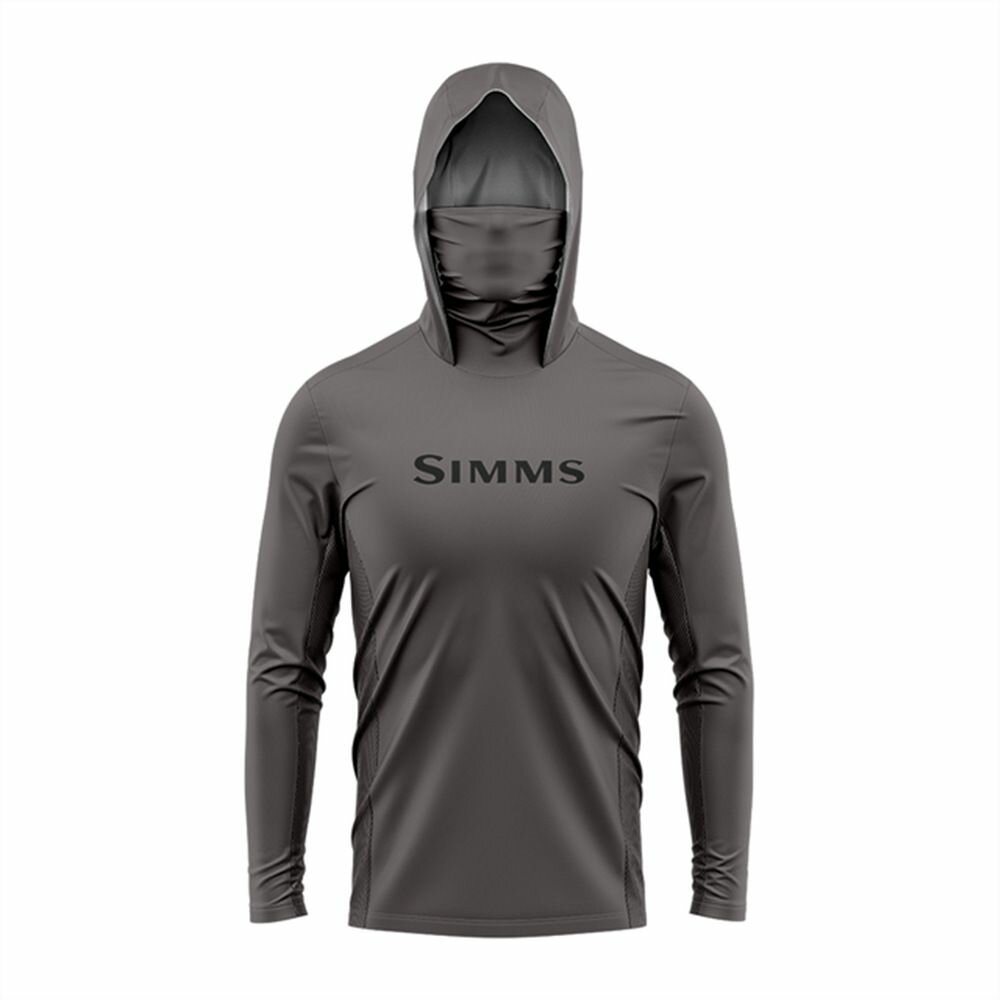 Simms Джерси мужская для рыбалки с капюшоном с принтом Точки, рыболовный лонгслив летний солнцезащитный