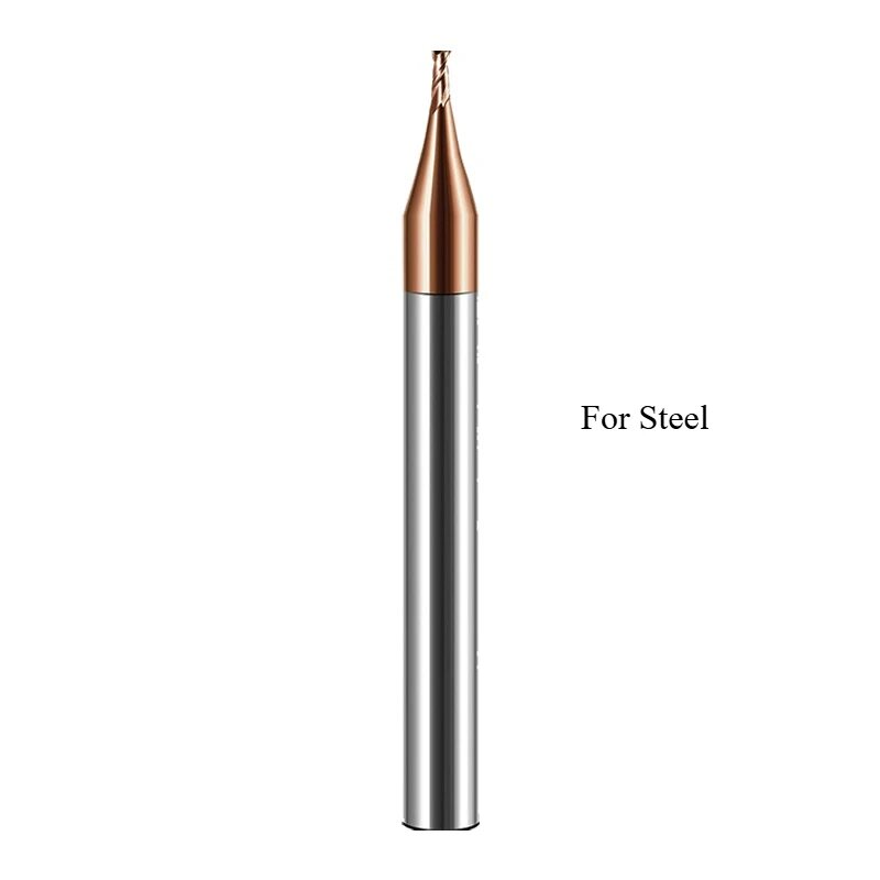 Концевая фреза CHOWMASTER 0.9 мм For Steel, 0.90x1.8x4x50