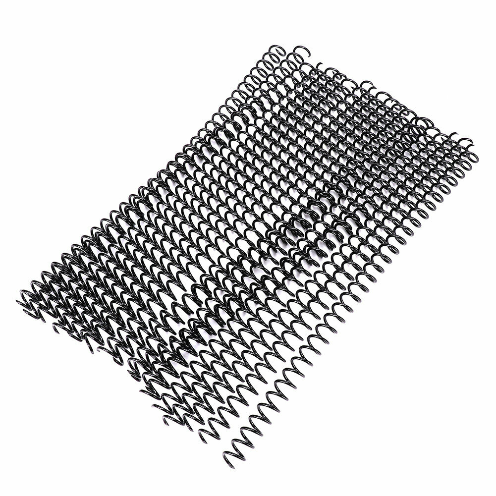 20pcs 30 Hole LoosE leaf Plastic Binding Ring Spring Spiral Rings for A4 Paper 11mm black