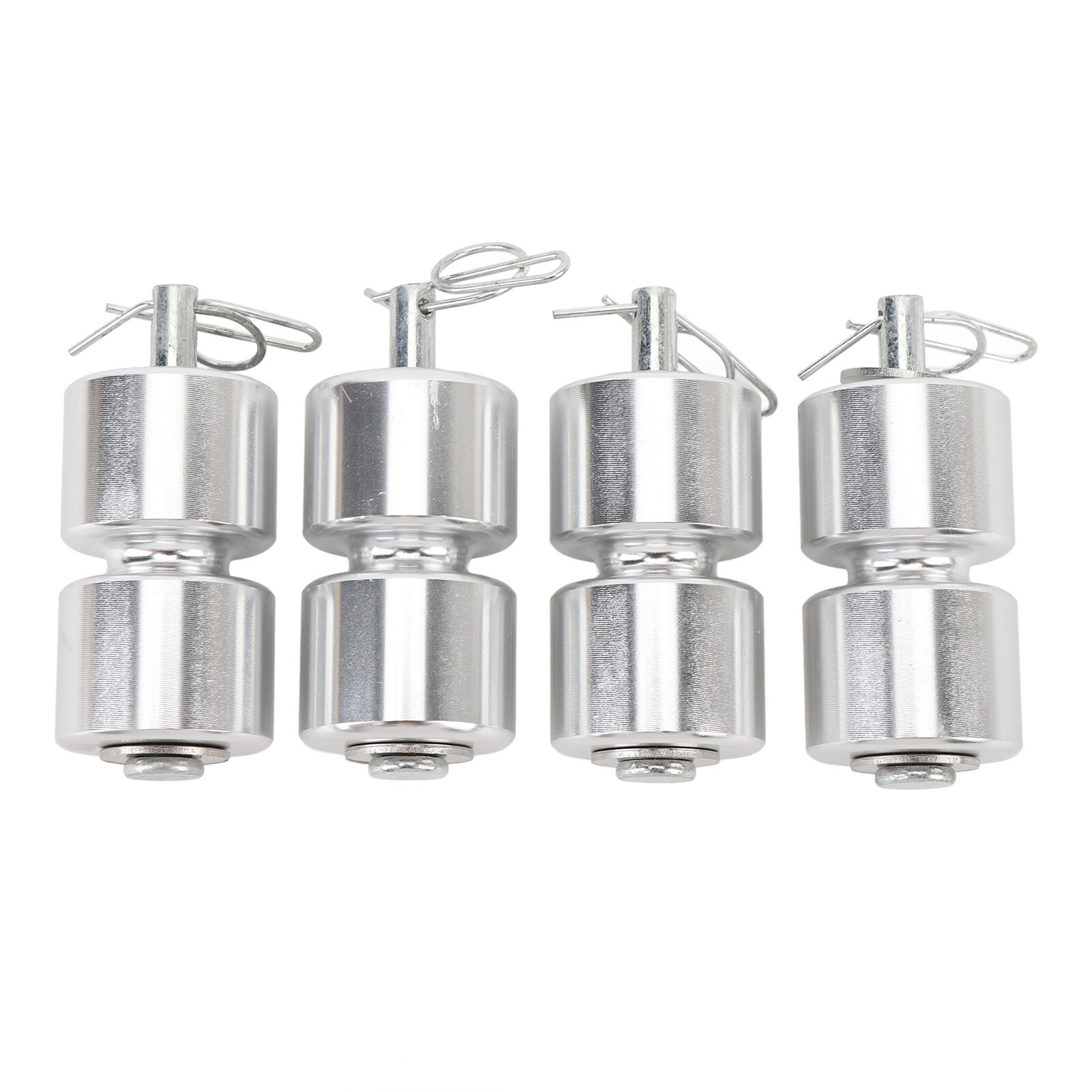 4PCS Trailer Tailgate Lift Assist Rollers Kit Aluminum Alloy Roller Washer Pins Rings Set for Easy Lift Gate Door Lift System