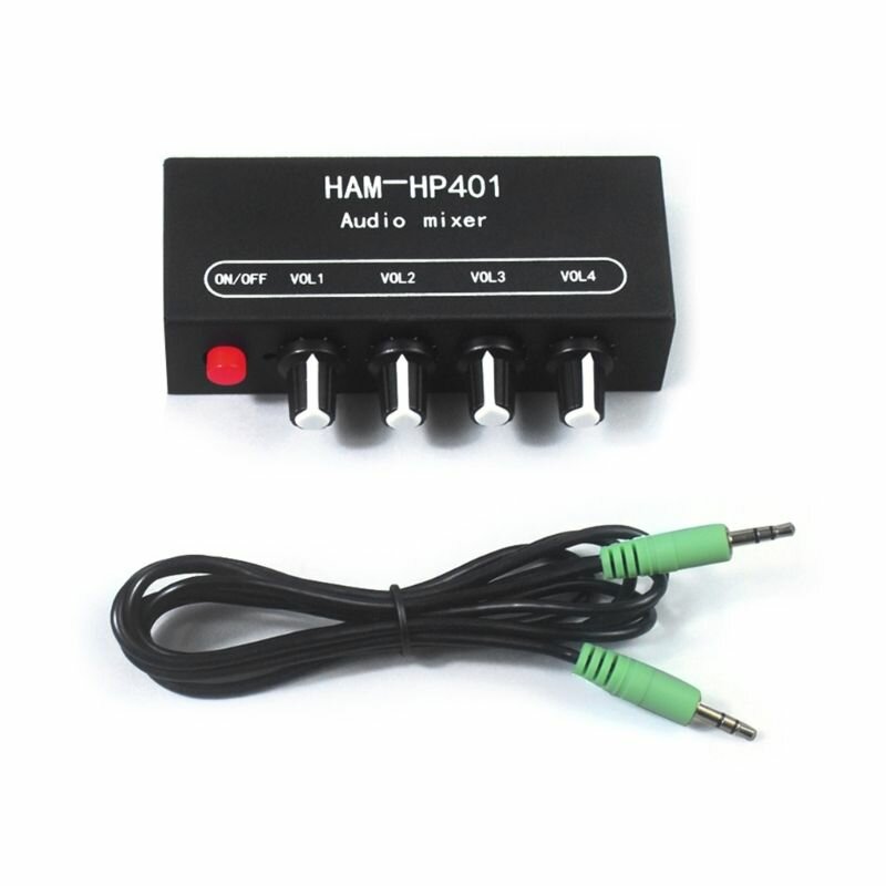 HP401 Stereo Слуховой микшер 4 Вход 1 Вывод По отдельному управлению платы