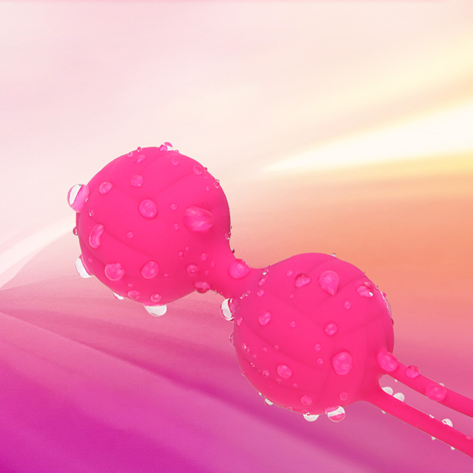 Kegel Balls для женщин Rose red 3 штуки из силикона и стали упражнения для мышц тазового дна упражнительный набор для контроля над мочевым пузырем размер упаковки 14*10*5cm вес упаковки 300g