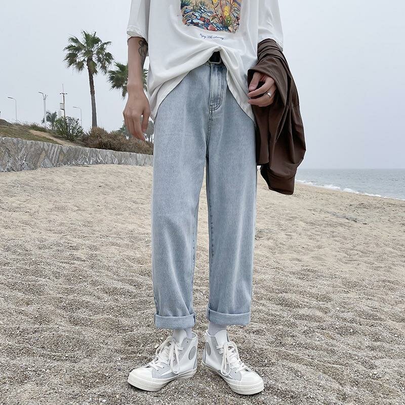 MON Джинсы Мужские Весенние Новые Градиент Тай-Дай Прямые Американские Деним, Размер_XL