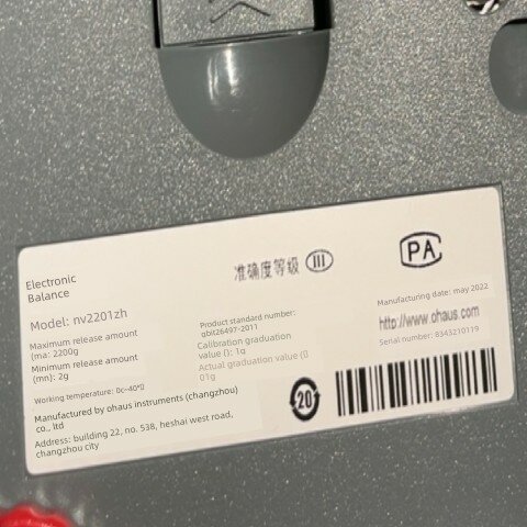 Шнур питания OHAUS PR NV Series, 12 В, кабель для зарядки лабораторных весов в научных целях