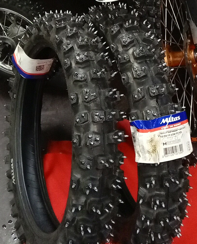 Зимние мотошины Mitas Terra Force-EX HT 110/90 R19 62T TT Rear MST Spike 2023