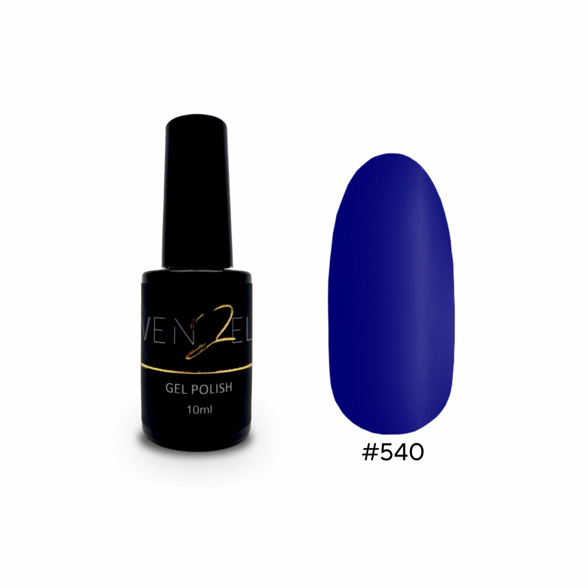 Venzel-540 синий индиго гель-лак для ногтей плотный 10ml