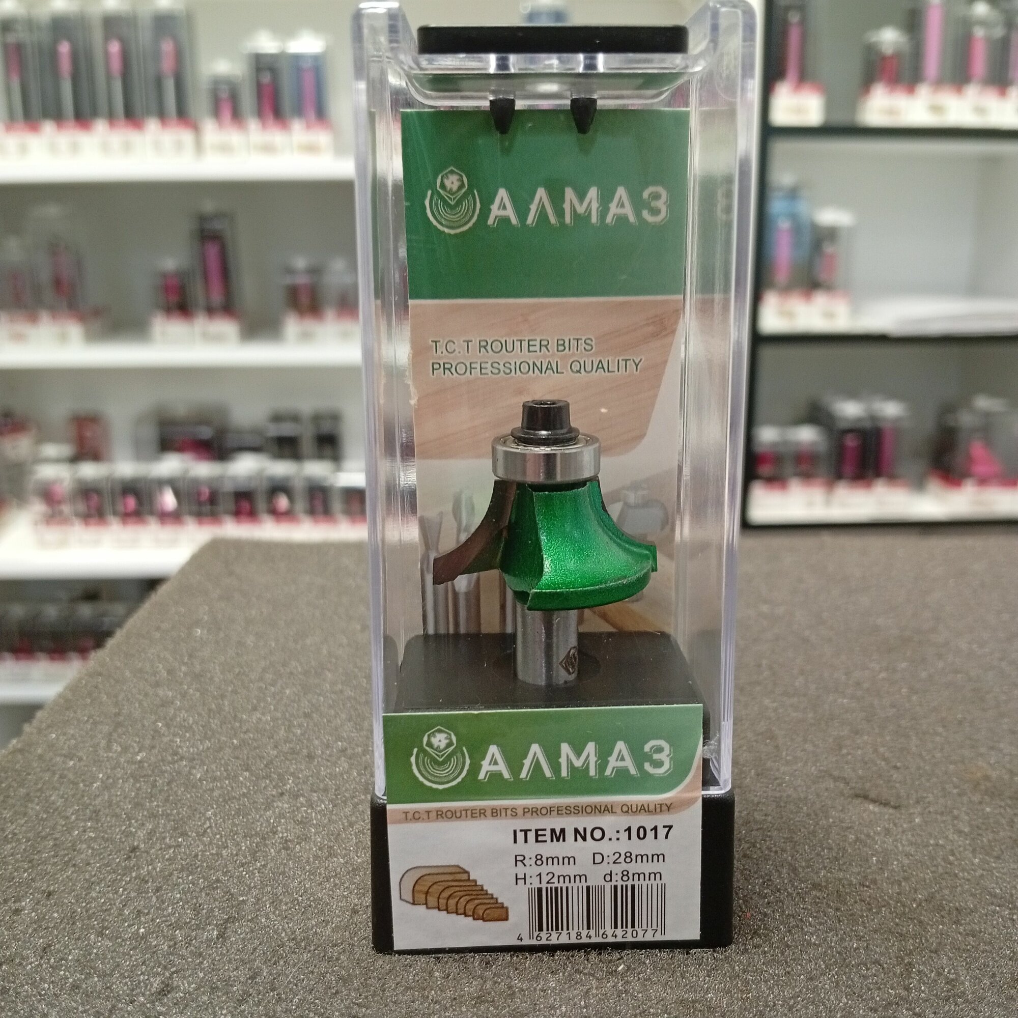 Фреза радиусная алмаз R:8mm D:28mm I:12mm d:8mm