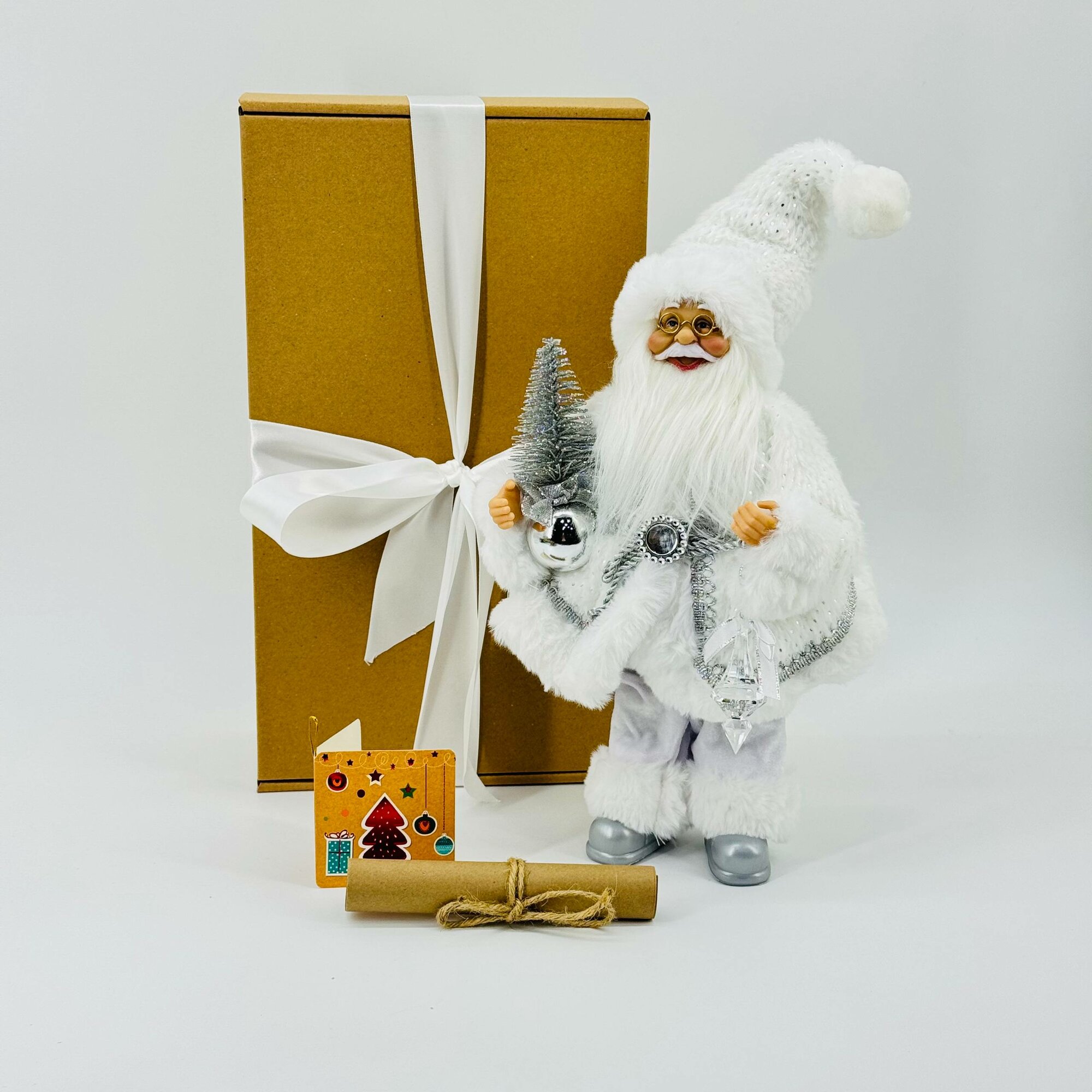 Интерьерная кукла Санта Клаус, Дед Мороз. Подарок на новый год. Новогодняя игрушка