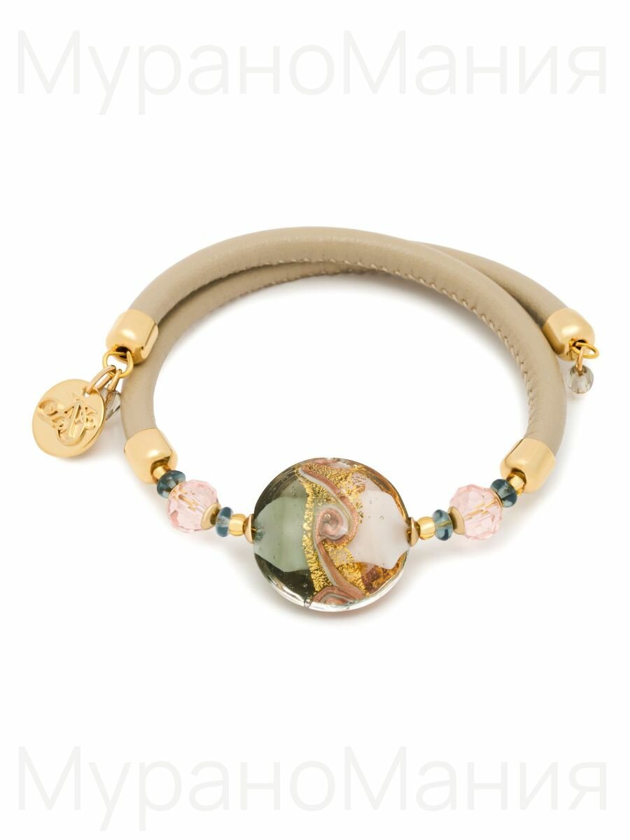 Браслет, стекло, муранское стекло