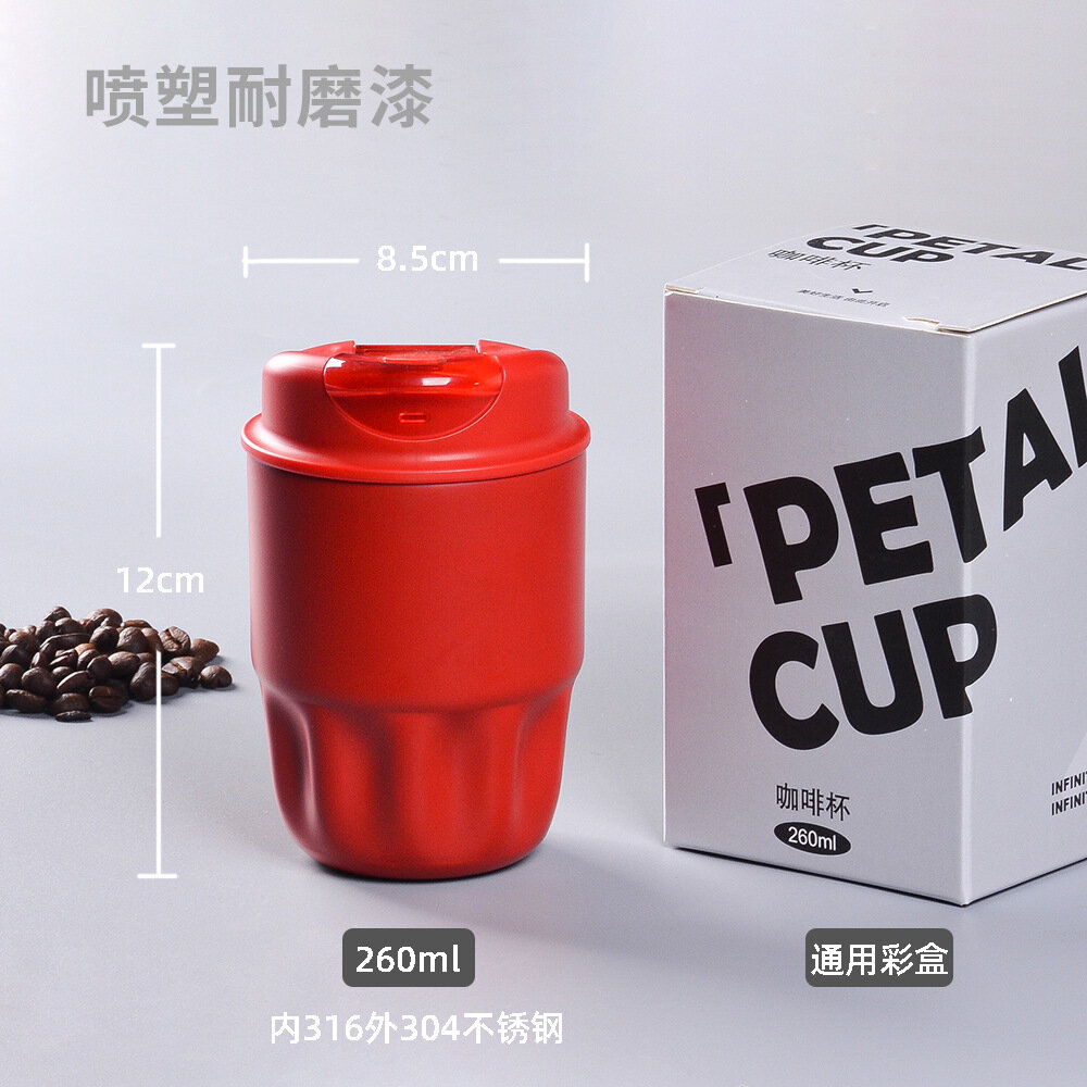 Модная брендовая кофейная кружка из нержавеющей стали 316, высококачественная керамическая термокружка, портативная дорожная кружка, интернет-знаменитость, кружка для воды, настраиваемая