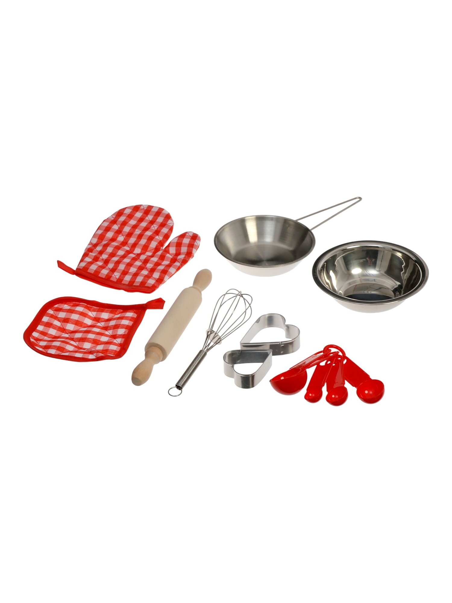 Игровой набор металлической посуды «Набор пекаря», 9 предметов