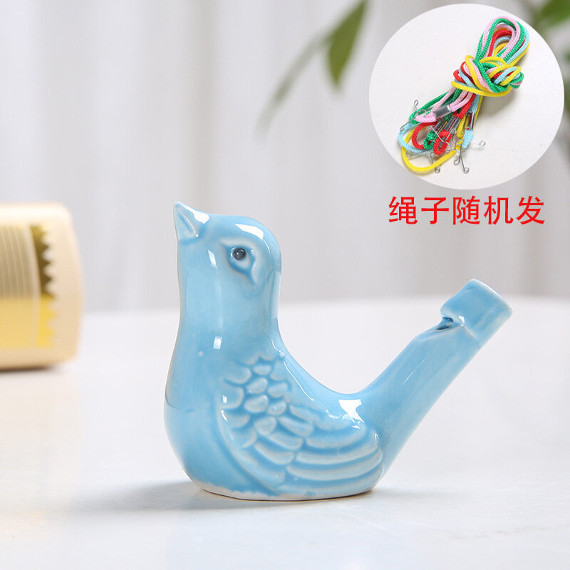 Детский свисток для птиц с водой, свисток с звуком птицы, подарок для детского сада, керамическая игрушка для птиц, водяной свисток для животных