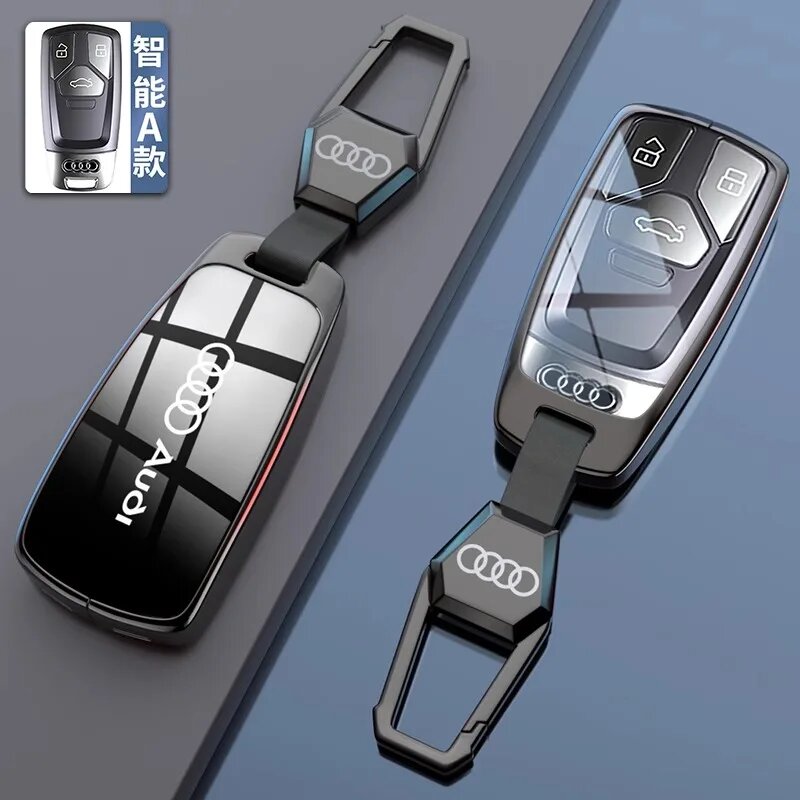 Чехол для ключей из цинкового сплава, чехол для ключей для Audi A1 A3 A4 8P 8L 8V A5 B6 B7 A6 A7 C5 C6 Q3 Q5 Q7 4F S3 S4 S6 RS3 TT A 1