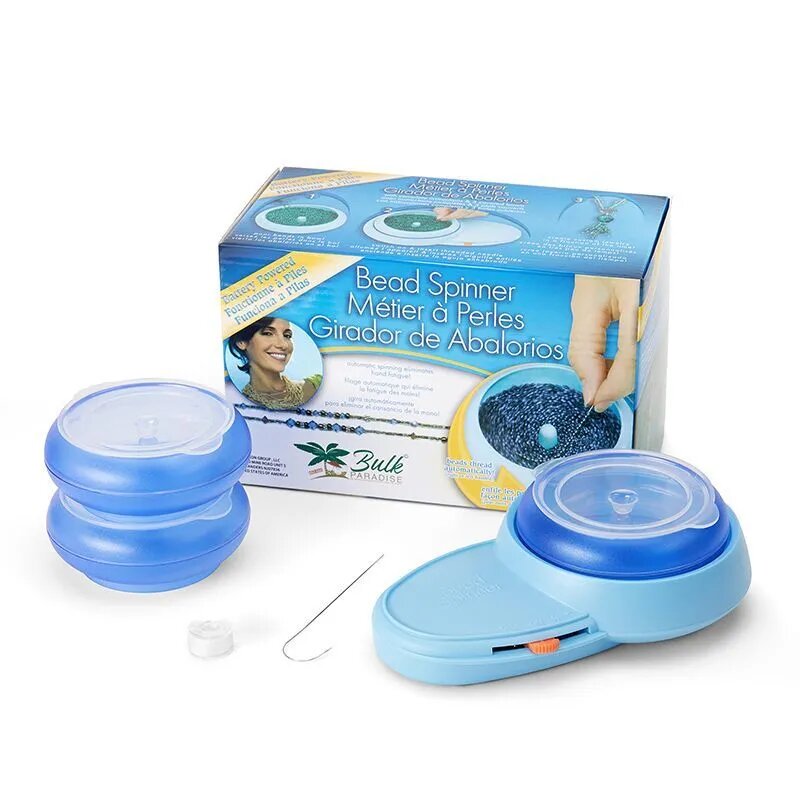 Станок Для Бисероплетения All In One Spinner Kit синего цвета, пластик, для браслетов — фото 1