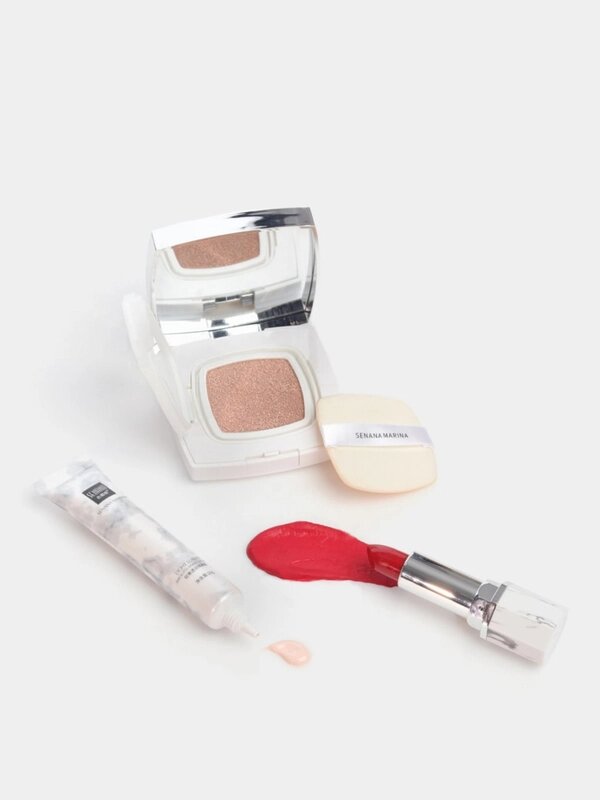 Набор косметики 3 в 1 для макияжа: помада, консилер, ВВ крем, подарочная упаковка