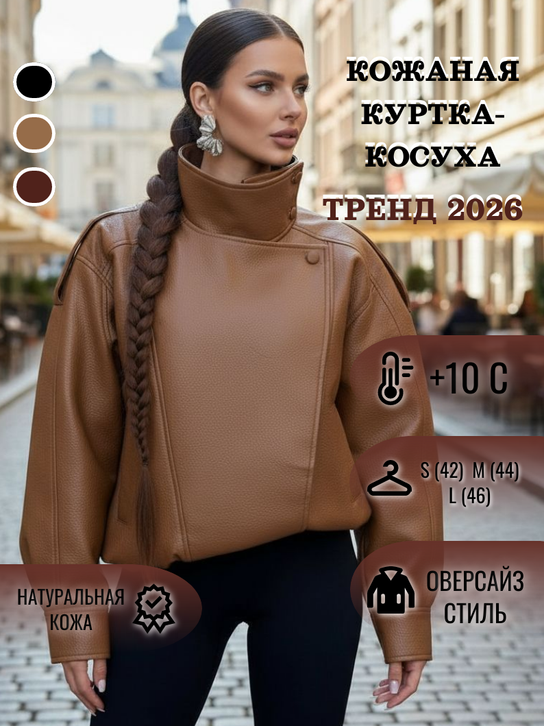 Куртка кожаная