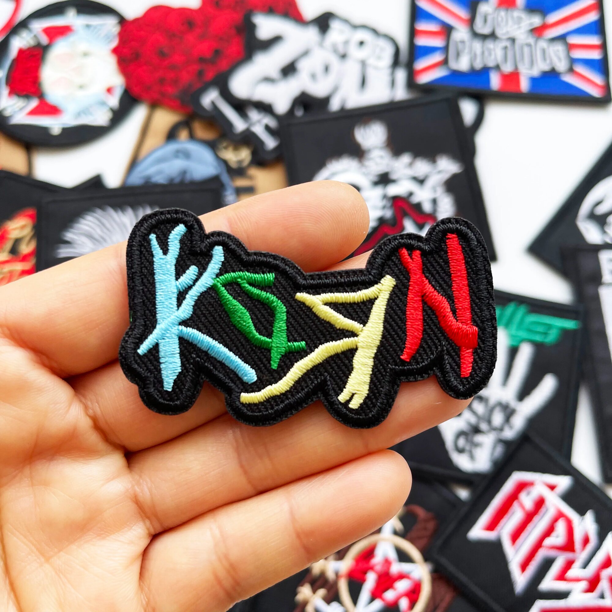 Нашивки панк-рок YANANA Черный, 26