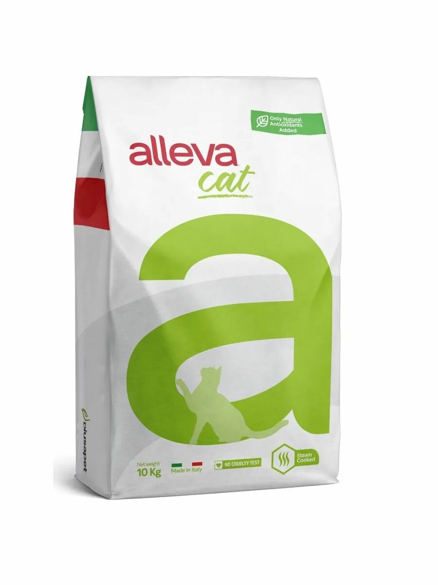 ALLEVA HOLISTIC Корм сухой для взрослых кошек с ягненком, олениной и женьшененм 10 кг