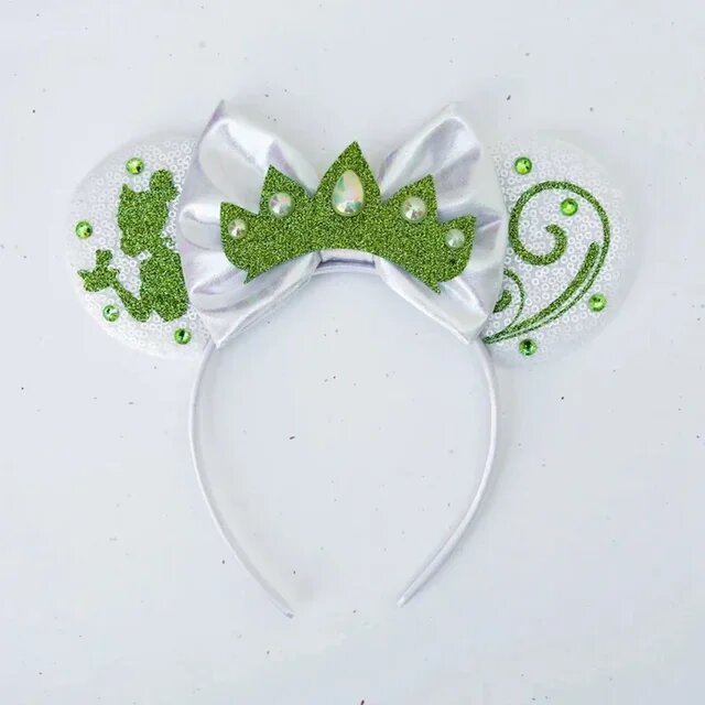 Аксессуары для волос Disney Tinker Bell для девочки: крылья, повязка на голову феи, детская повязка на голову с цветочными лозами и ушками, женская повязка на голову Silver Mist для малышей.