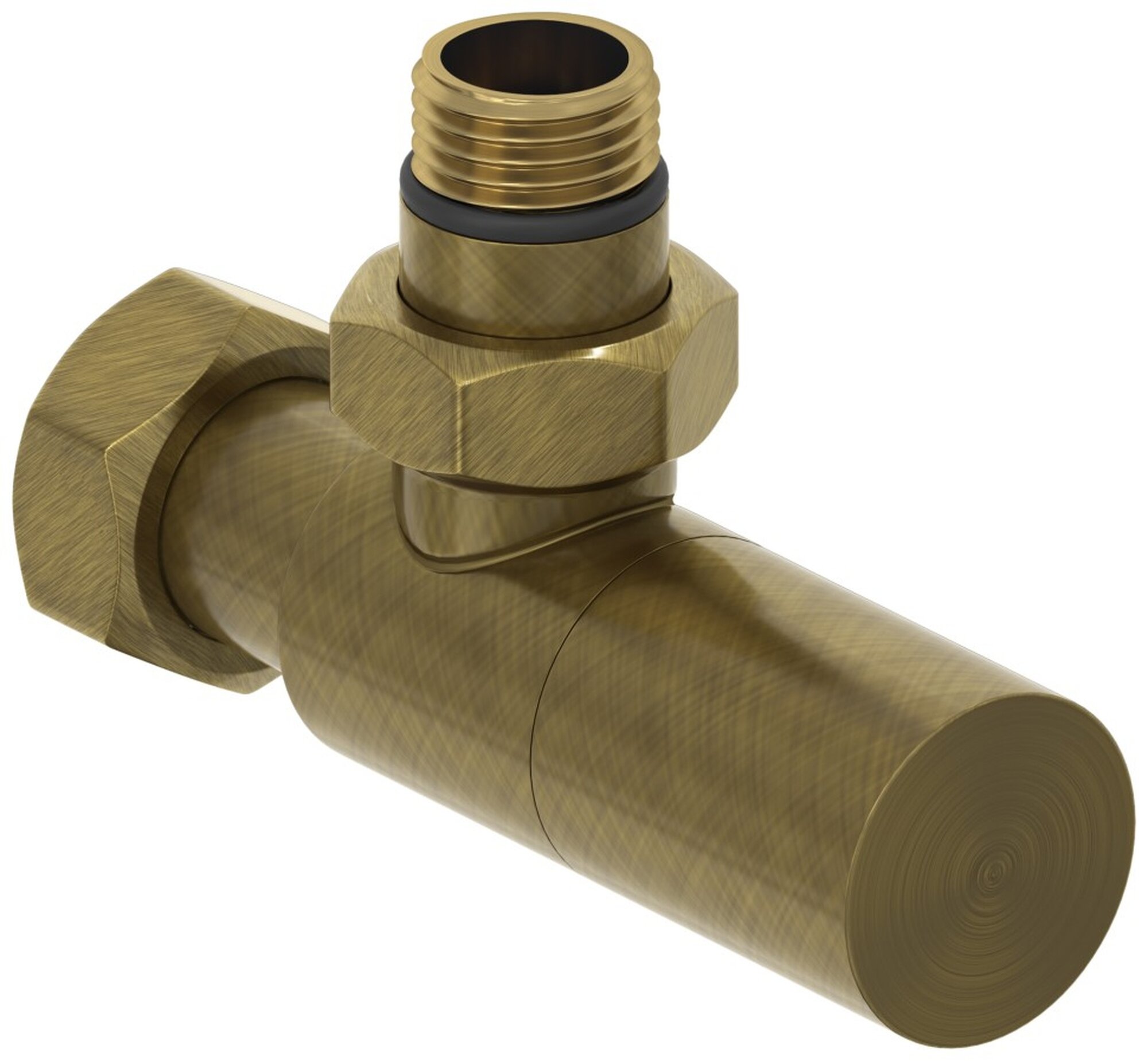 Вентиль угловой Сунержа, сталь, цвет состаренная бронза, G 1/2" х G 3/4", 1 шт