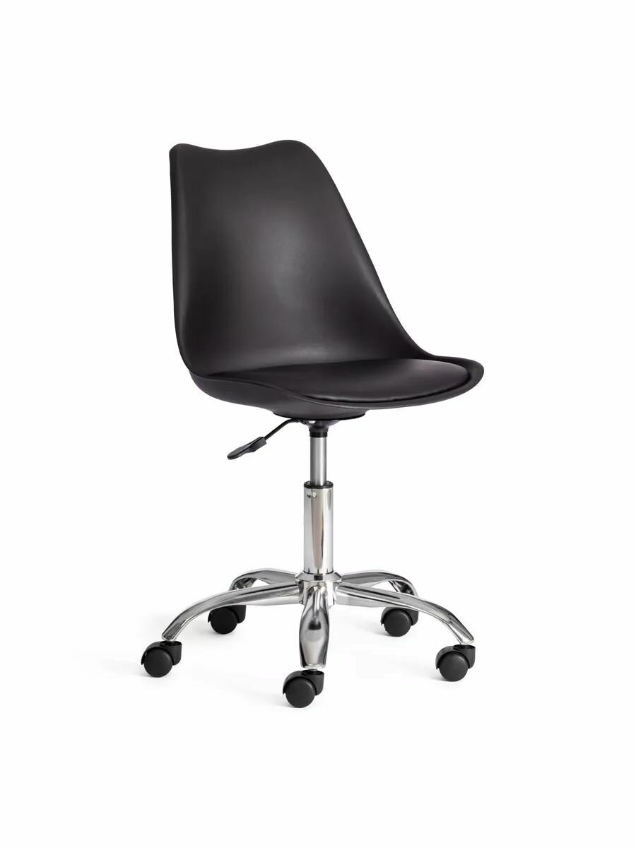 Кресло офисное TetChair, 1 шт, металл/пластик, черный/хром