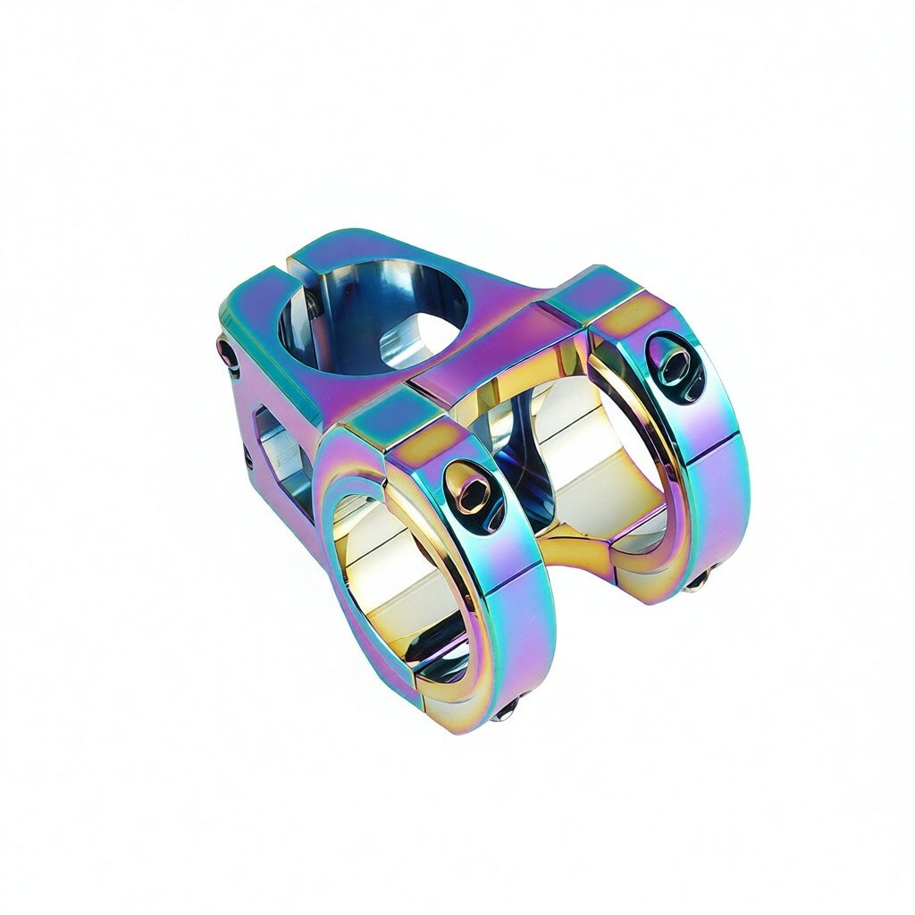 Рулевая стойка MTB короткая 31.8*35 мм из алюминиевого сплава для шоссейных и горных велосипедов, цвет: черный, красный, фиолетовый, титановый, разноцветный