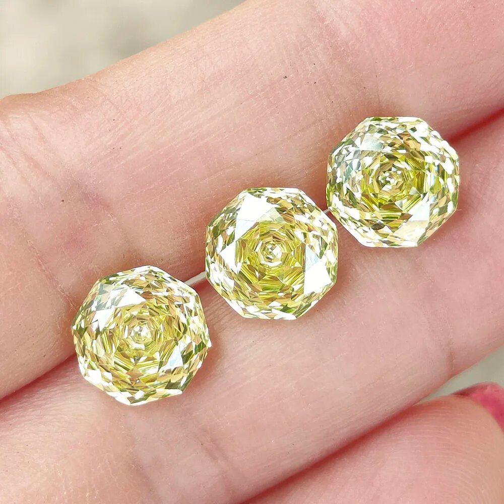 20 шт./лот 8,0 мм роза огранки яблоко-зеленого цвета кубический цирконий свободные драгоценные камни искусственная роза в форме драгоценных камней CZ