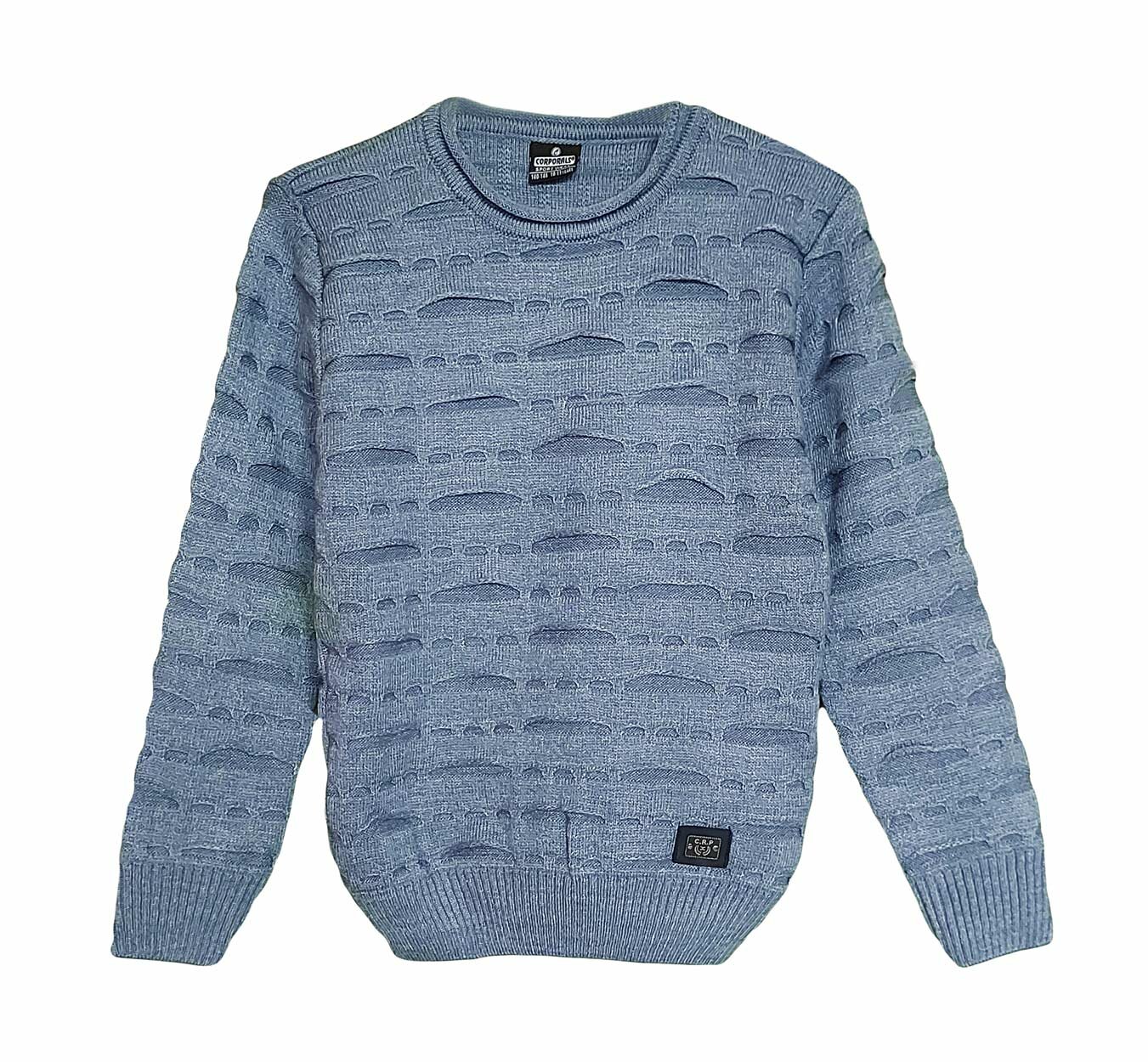 Джемпер  Вязаный джемпер с рельефным узором и волнообразными арками для мальчиков