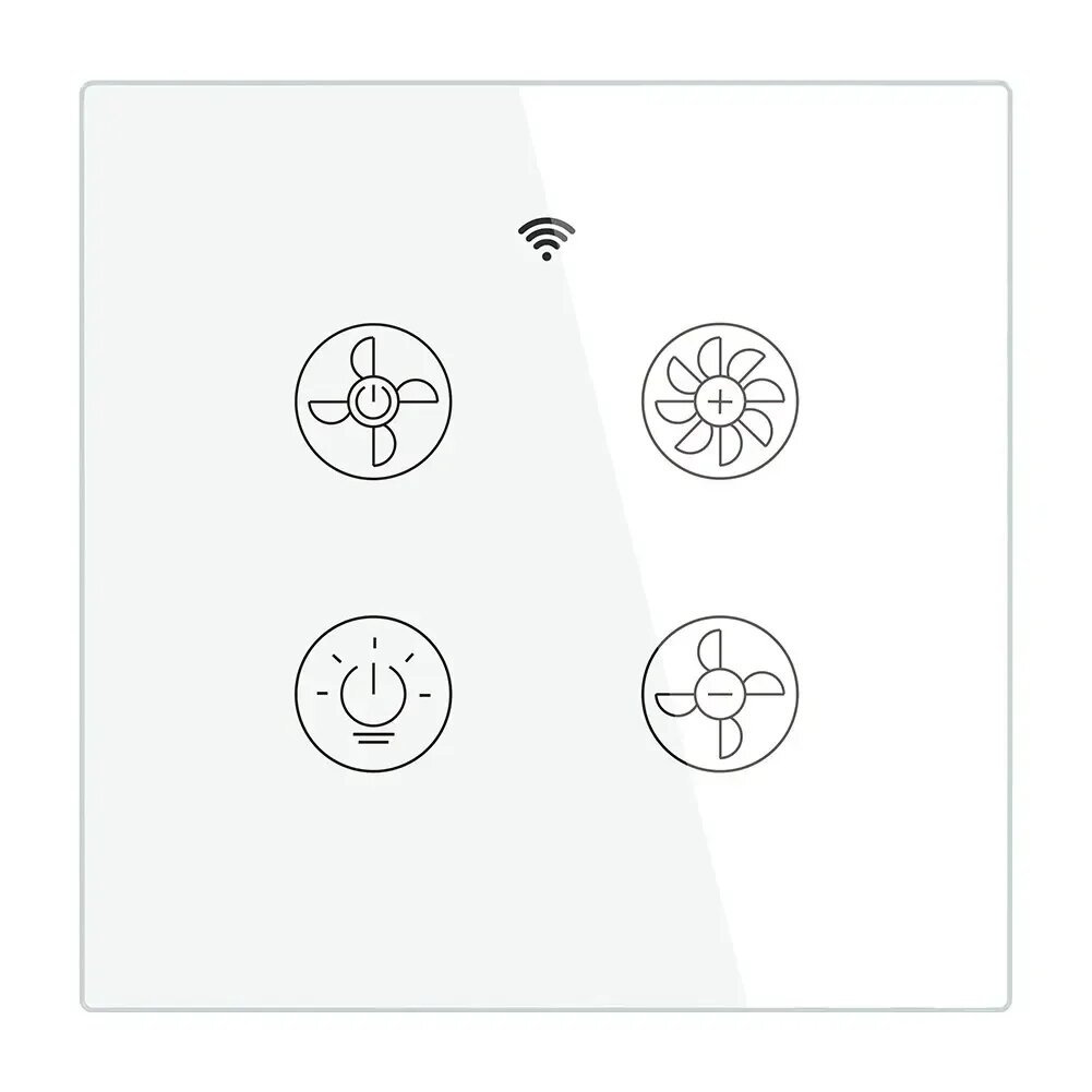 MOES Умный потолочный вентилятор с управлением светом EU Type Switch