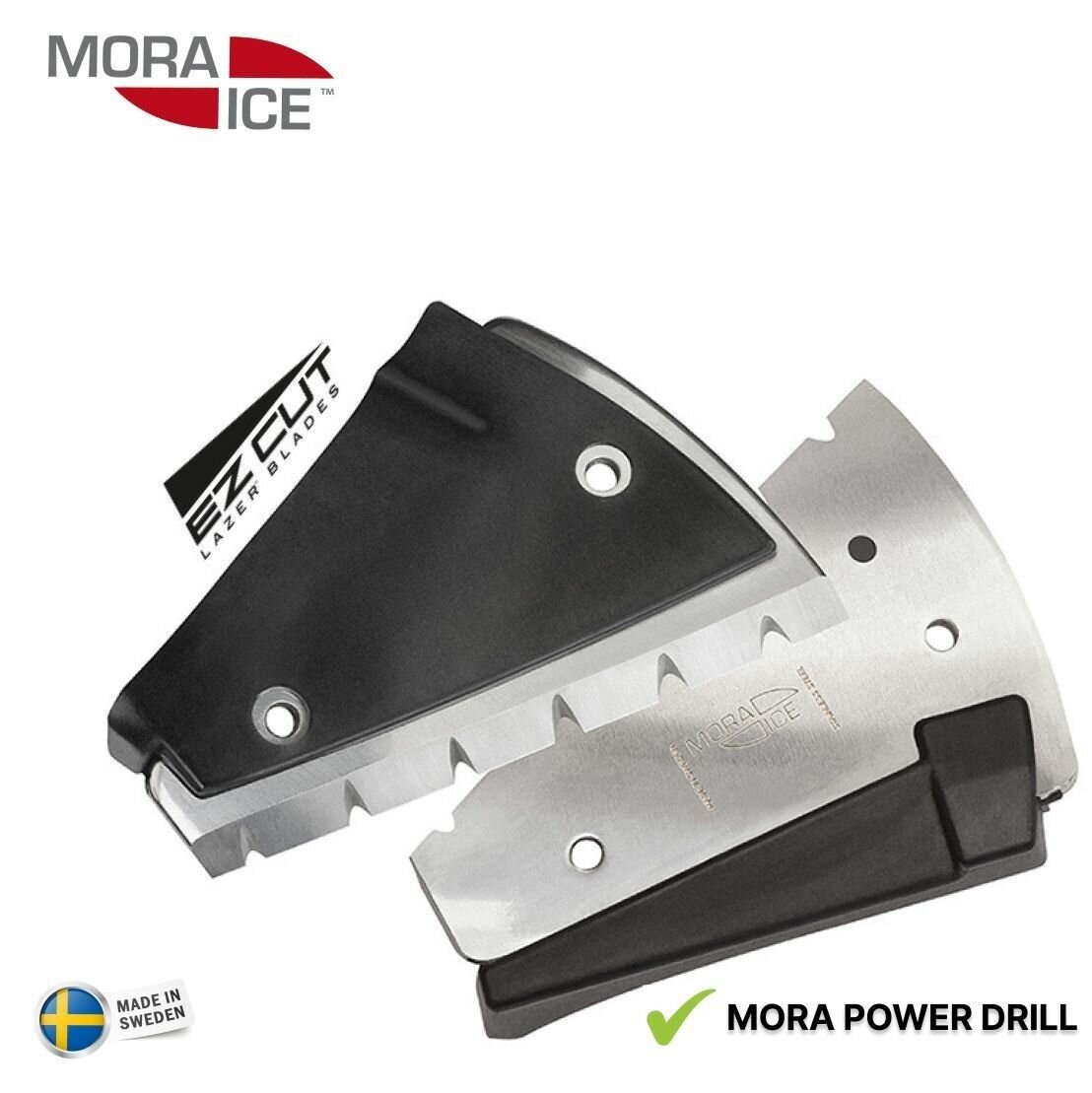 Ножи для ледобура MORA ICE EZCut 150 мм (ICE-SB0045) / Ножи зубчатые к ледобуру MORA 150