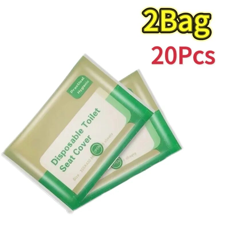 Одноразовые водонепроницаемые бумажные чехлы для унитаза LISM 2pack