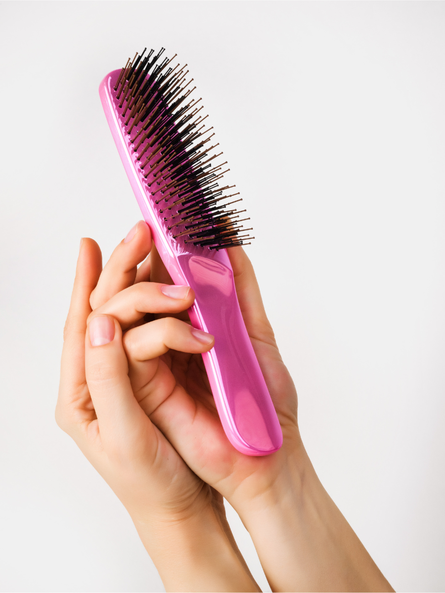 Расческа для волос, массажная, Японская, для всех типов волос, распутывающая, розовый