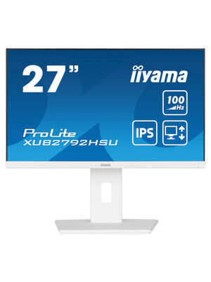 Монитор Iiyama 27" XUB2792HSU-W5 IPS FHD бел HDMI DP VGA USB M/M HAS Piv 75Hz 250cd In