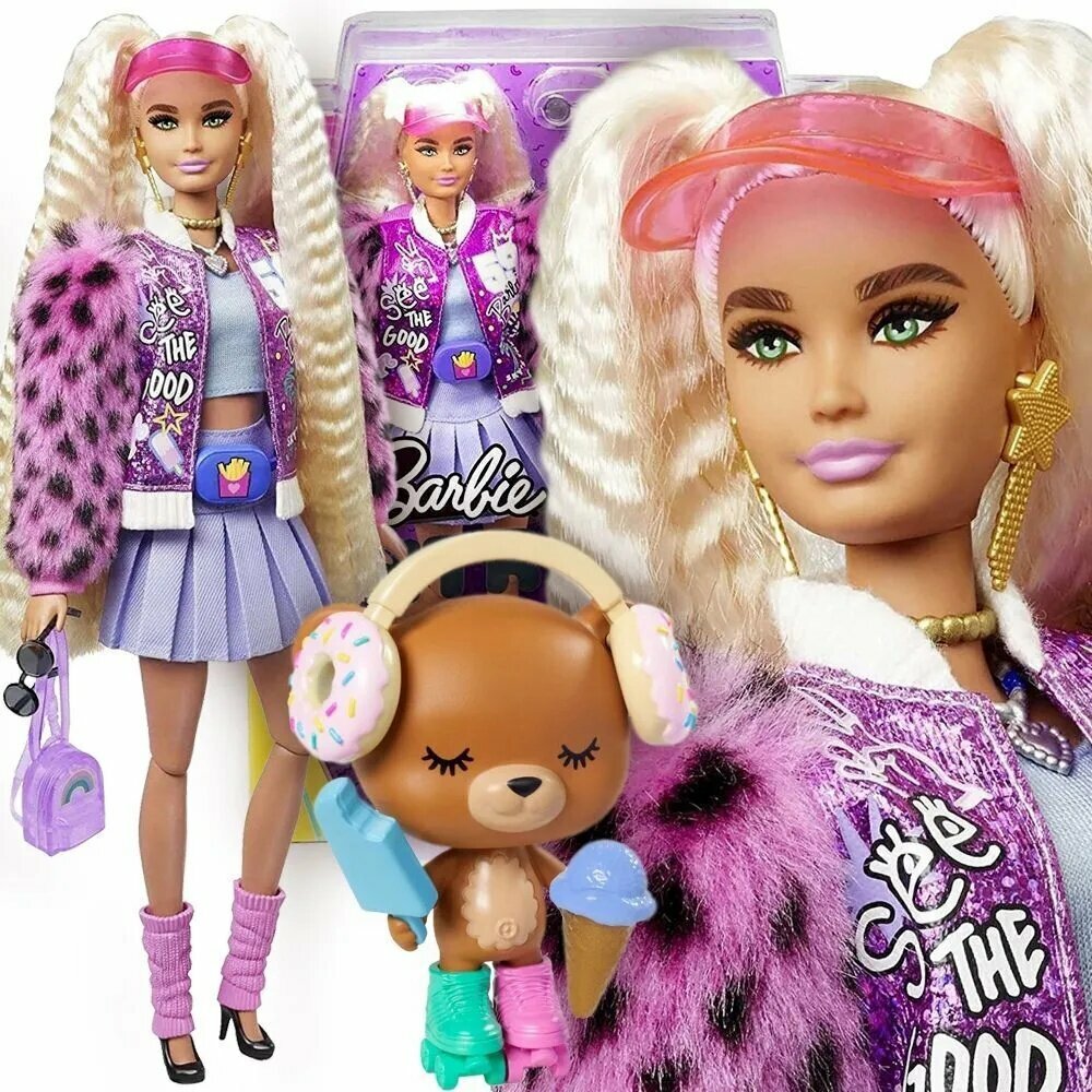 Кукла Барби Экстра - Блондинка с косичками ( Extra Doll 2021 Blonde with Pigtails)