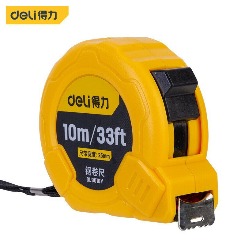 Стальная рулетка Deli для дома, метрическая и имперская система, рулетка в коробке, рулетка для плотников, выдвижная рулетка, маленькая мини-рулетка, износостойкая