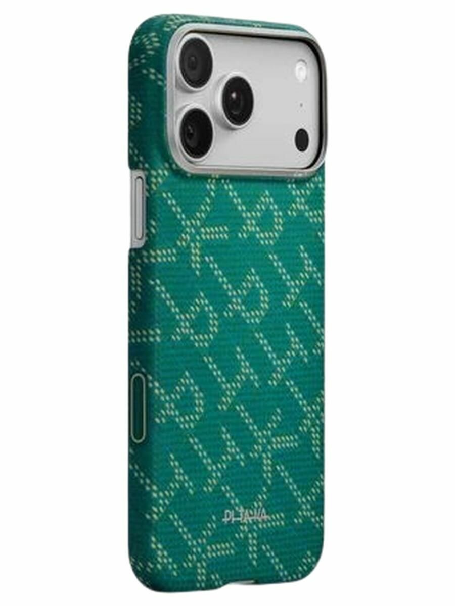 Чехол Pitaka ultra-slim case для iPhone 17 Pro Max (Gold Green)