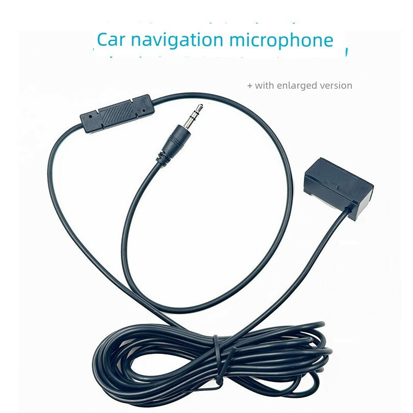 Адаптер микрофона для GPS навигации автомобиля с 3.5 мм прямым разъемом и усилителем, тройной канал стерео звук