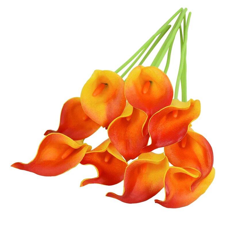 5 шт. калла искусственные цветы калла лилия искусственный цветочный букет свадебная вечеринка свадебный душ букет домашний стол цветочное украшение