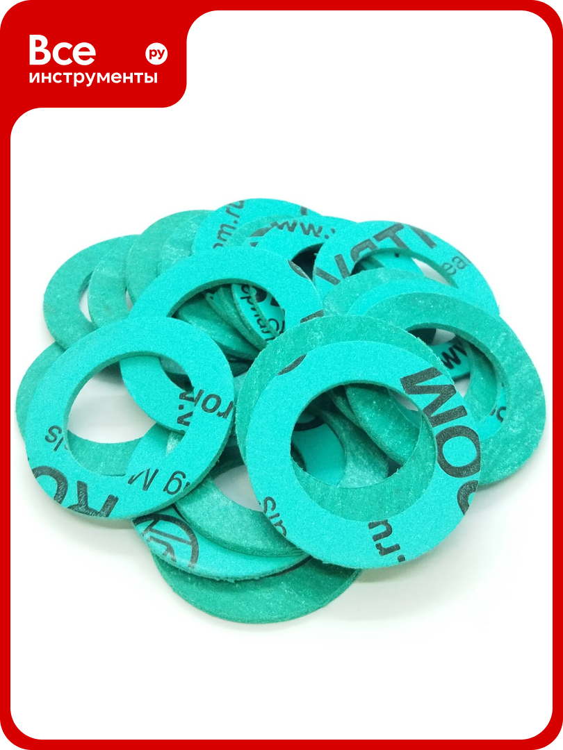 Прокладка HG безасбестовый паронит 1 1/4 (24x37x2 мм), 20 шт 4961841