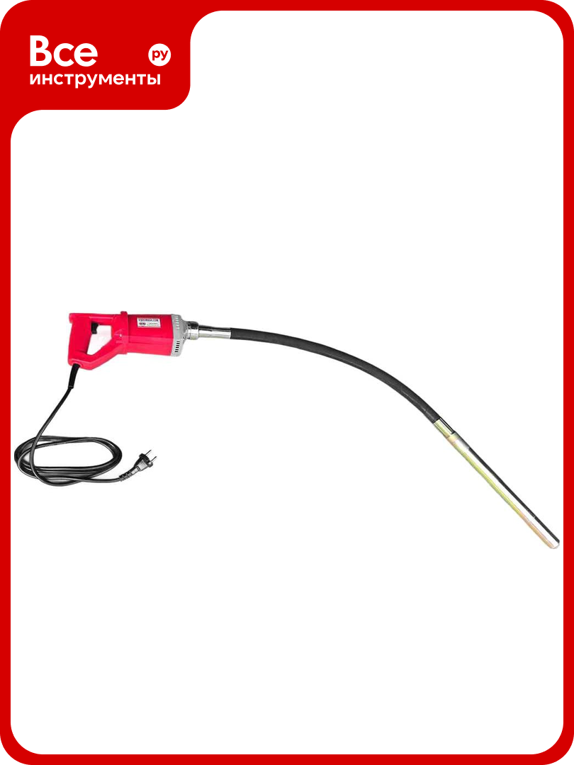 Вибратор глубинный портативный вибромаш ВИ-35 (35мм,2,0м, 2
