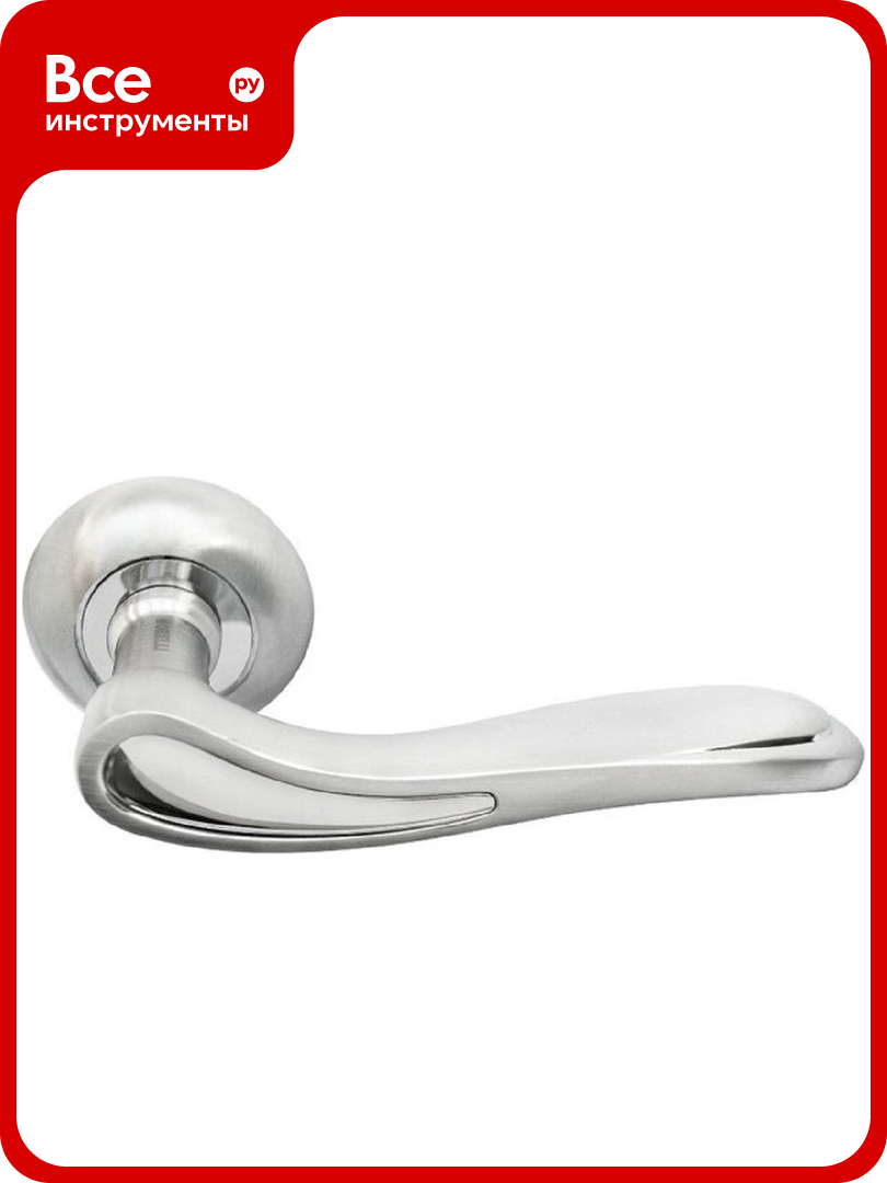 Дверная ручка MORELLI "London Eye" MH-26 SC/CP, цвет - матовый хром/ хром 9009873