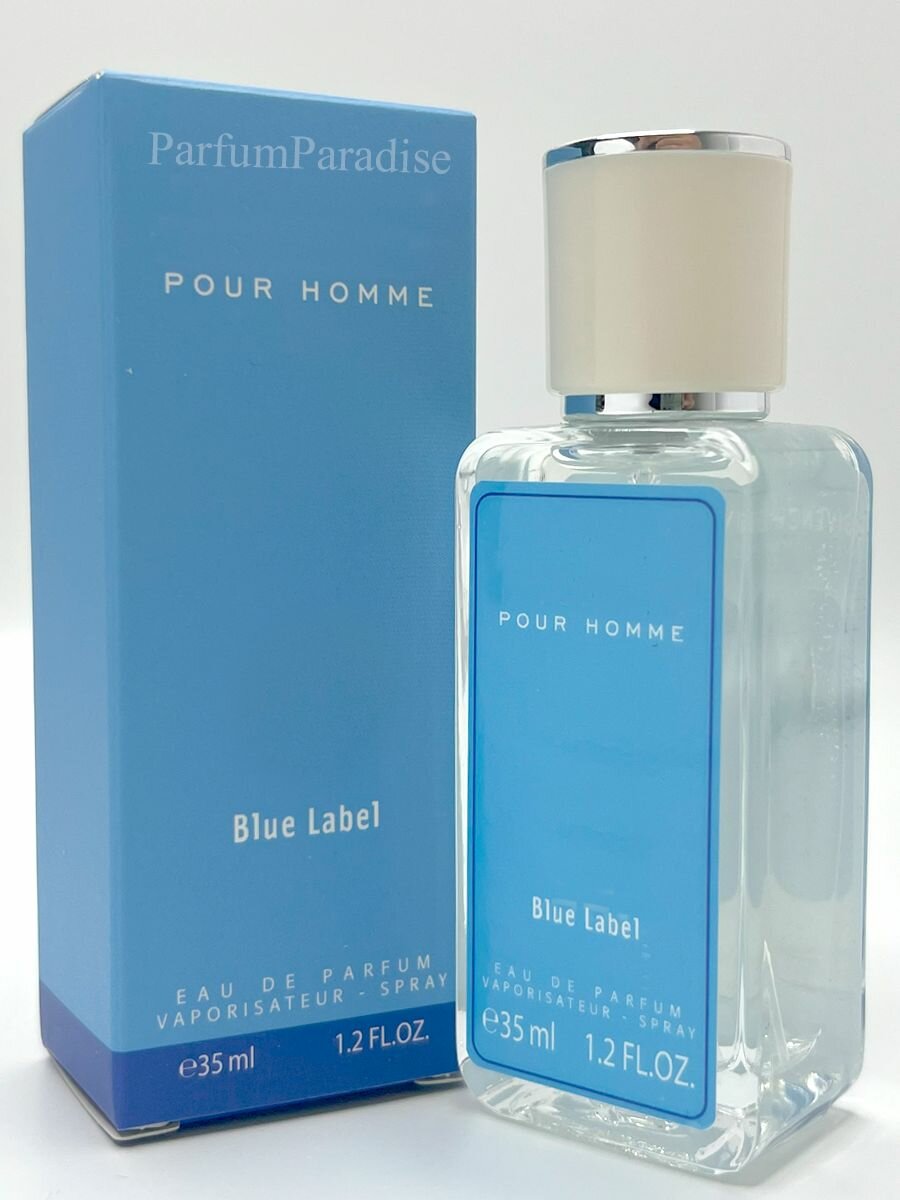 Духи мужские Дживанши Blue Label Pour Homme/ Блю Лэйбел 35 мл
