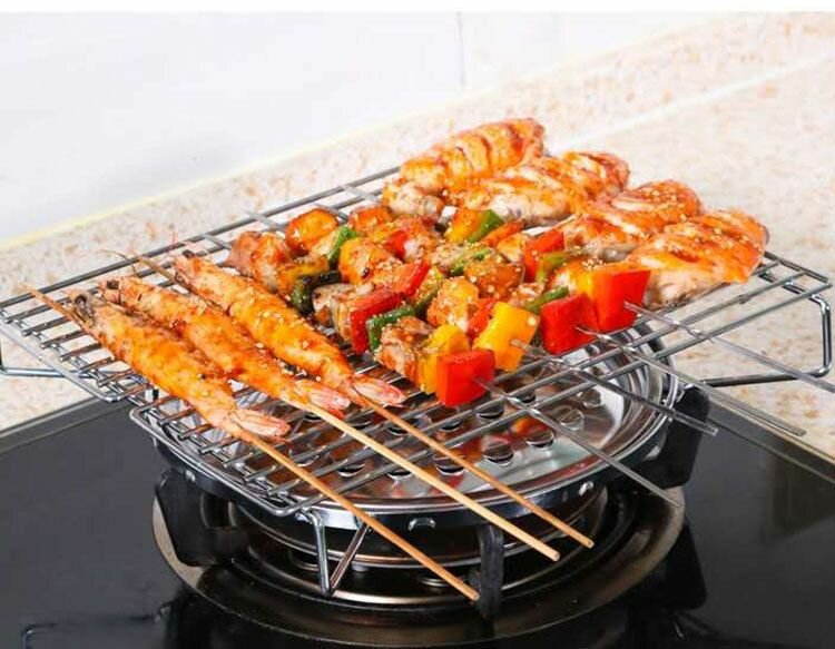 Бытовая + газовая плита гриль-барбекю
