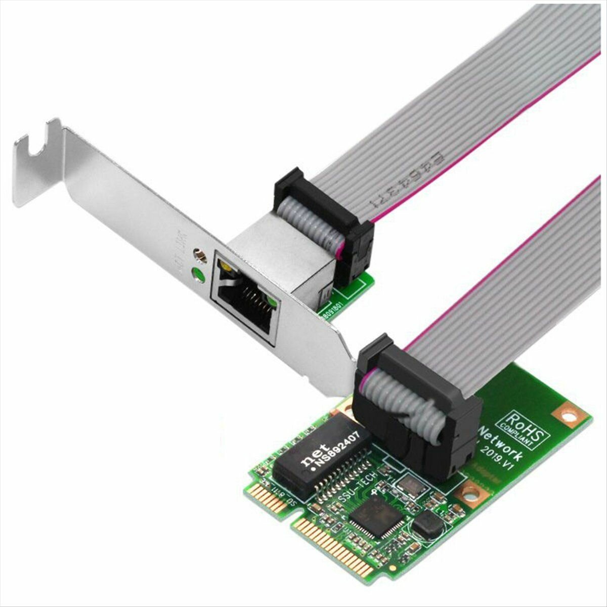 Сетевая карта Mini PCIE Gigabit, однопортовая карта RJ45 Ethernet для ПК