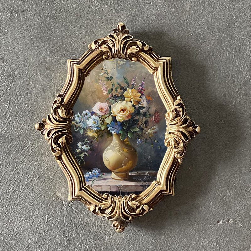 Резиновая фоторамка винтажная овальная рамка для фотографий мягкий декор