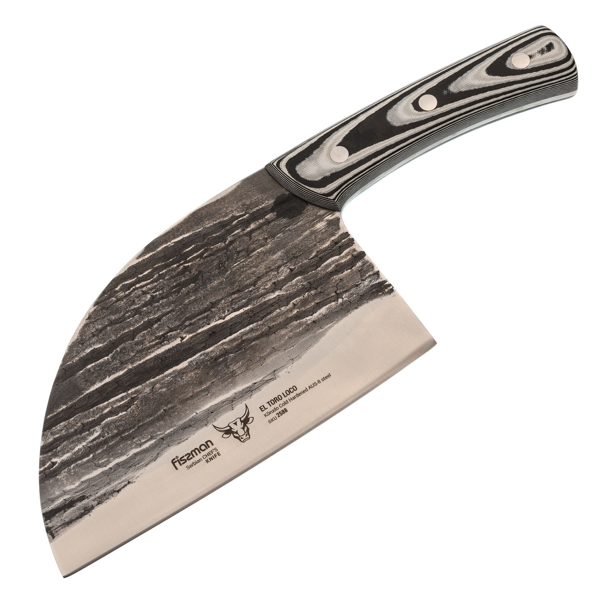 Сербский нож Fissman El Toro Loco, сталь AUS-8