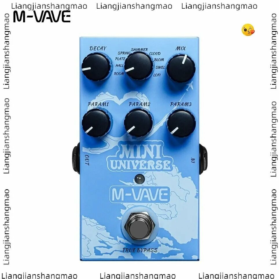 Премиум цифровая педаль Mvave Mini Universe с 9 уникальными эффектами реверберации