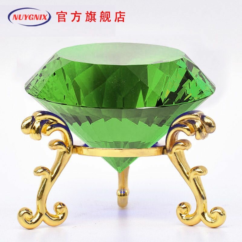 Игрушечный кристалл из драгоценного камня, разноцветный камень, детский бриллиант, прозрачный, 5 см, большой стеклянный кристалл, украшение, детский подарок.